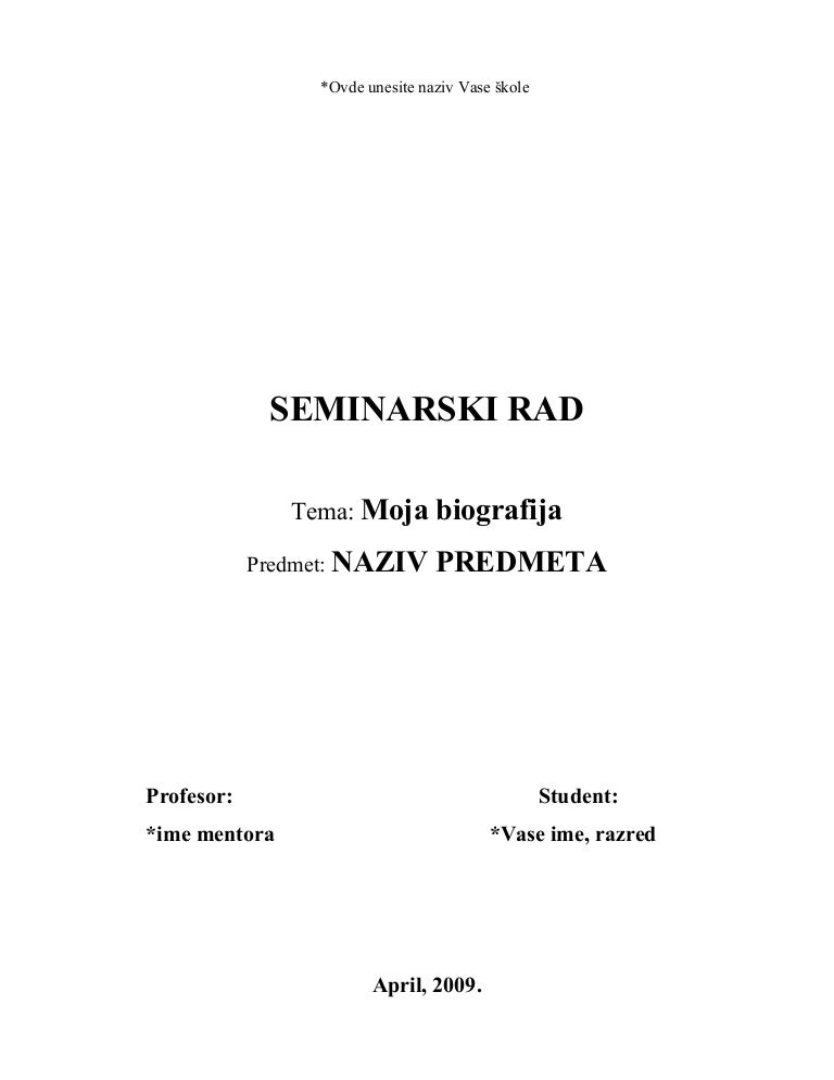 Moja biografija