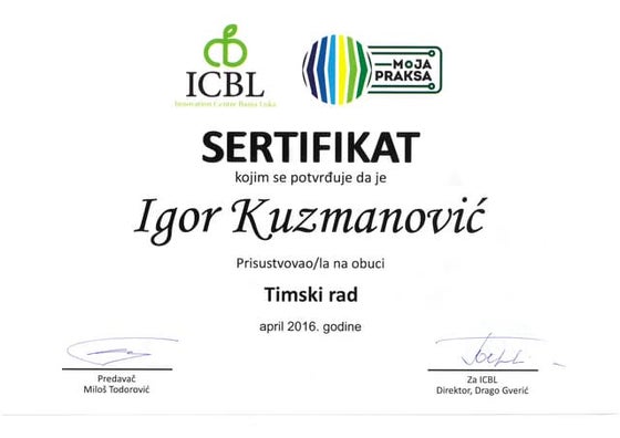 Certificate of Completion - Using open source tools to create an ...