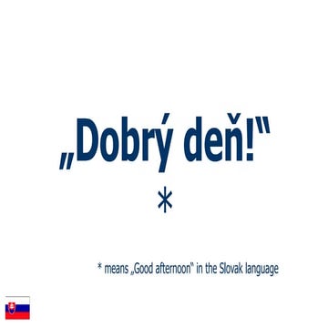 Slovakia, Heart of Europe Slovensko, srdce Európy | PPT