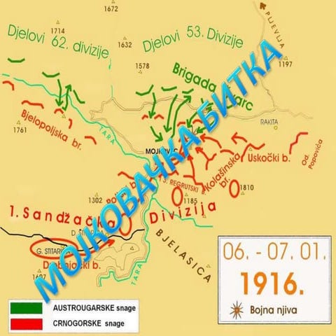 Prezentacija Mojkovacka bitka | PPTX