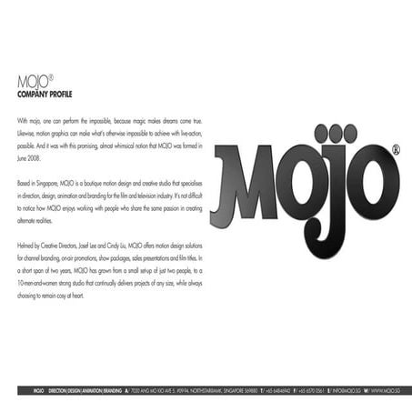 MOJO - Company Profile | PDF