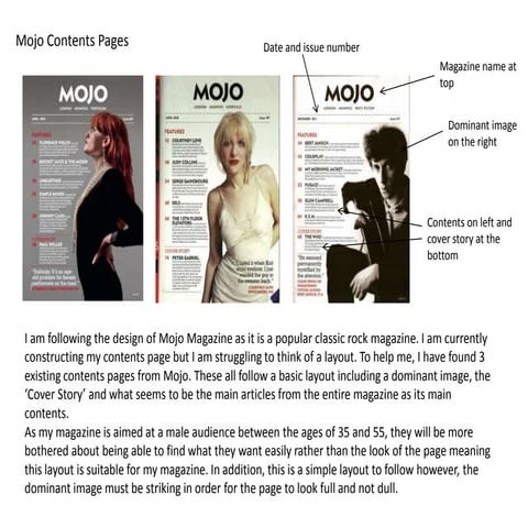 Mojo contents page | PPTX