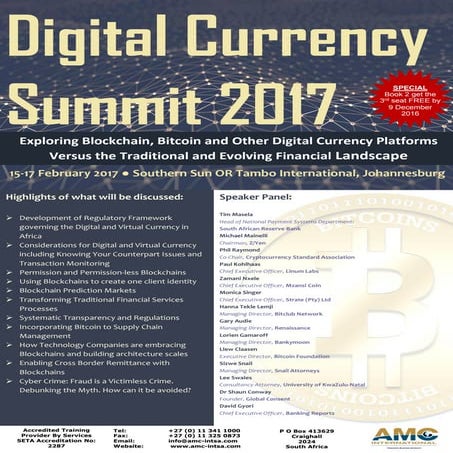 Digital currency summit 2017 | PDF