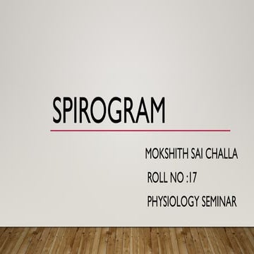 mokshith ppt.pptx spirogram physiology seminar | PPT