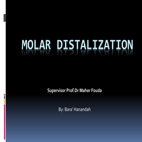 Molar distalization | PPT