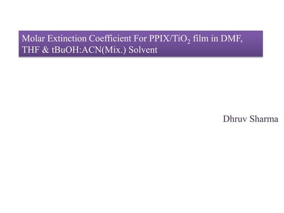 Beer Lambert Law solved problems | PDF