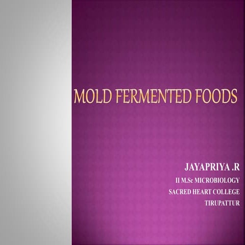 MOLD FERMENTATION FOODS .pptx