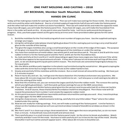 CONCRETE MOLD MAKING STARTER KIT | PDF