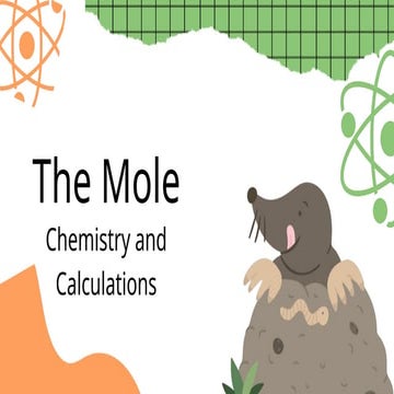 Mole Calculations Chemistry Presentation in a Bold Green Orange Style.pptx