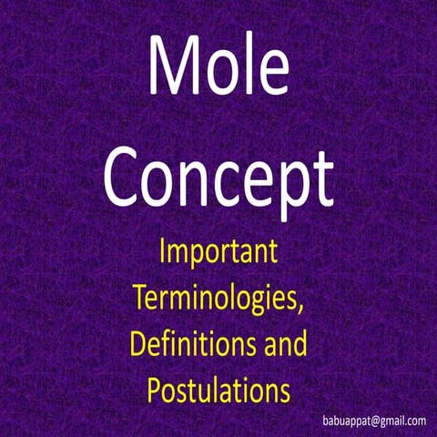 Mole concept 2 | PPTX