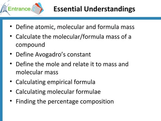 Class XI Chemistry - Mole Concept | PPT