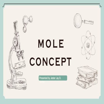 mole concepts and its components to present | PPTX