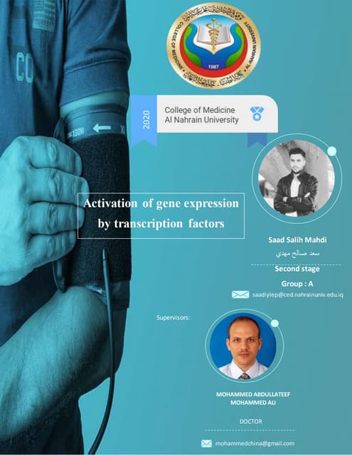 Gene Regulationfunction Of Transcription Factor Domains I E Dna Pdf