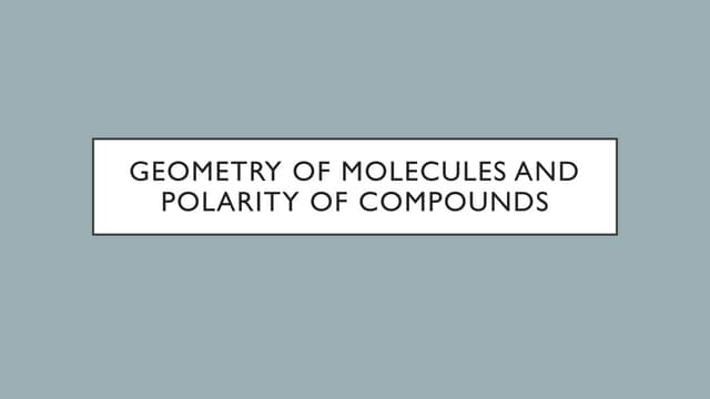 Molecular Geometry | PPT