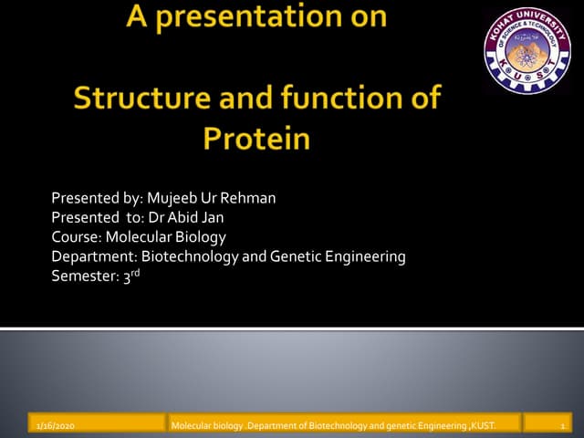 Proteins | PPTX