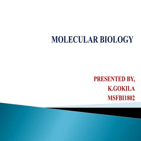 Molecular biology | PPT