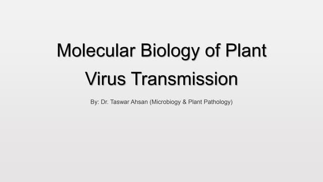 Tobacco Mosaic Virus (TMV) | PPT