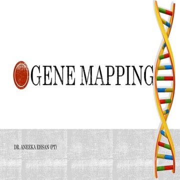 Gene mapping.pptx/ molecular biology/ gene linkage | PPTX | Genetics | Science