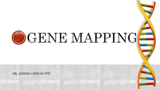 Gene mapping ppt | PPTX | Genealogy and Ancestry | Hobbies & Interests