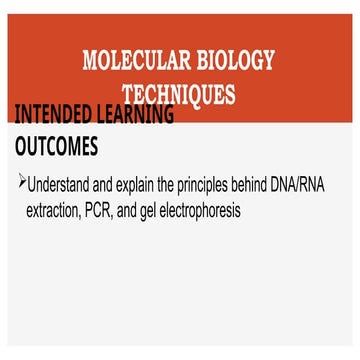 RESEARCH- Laboratory techniques and methods | PPTX