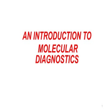 Molecular diagnosis recombinant dna technology | PPT