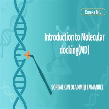 MOLECULAR DOCKING.pptx | Chemistry | Science