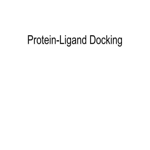 Molecular docking and structure based Virtual screening | PPTX