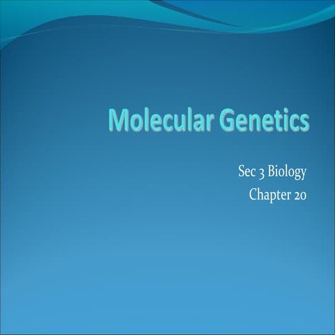 Molecular genetics | PPT
