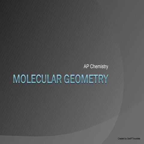Molecular geometry | PPT