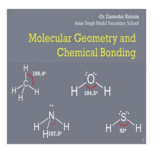 Molecular geometry and chemical bonding | PDF