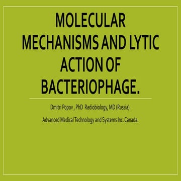 lytic and lysogenic cycle in the bacteriophage. | PPTX