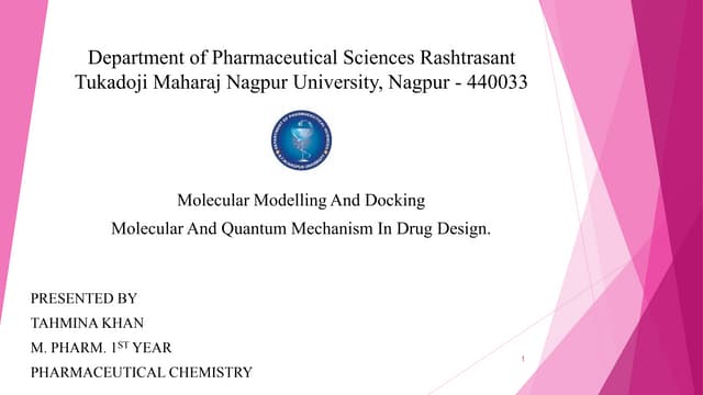 Molecular Mechanics in Molecular Modeling | PPTX