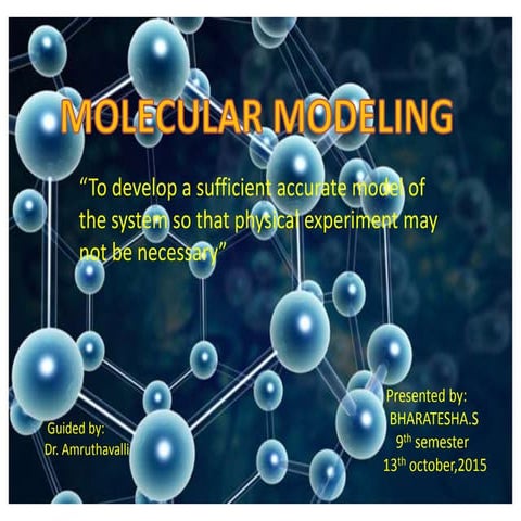 Molecular modelling (1) | PPTX