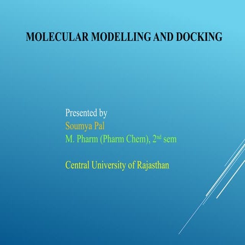 Molecular modelling and docking in CADD.pptx