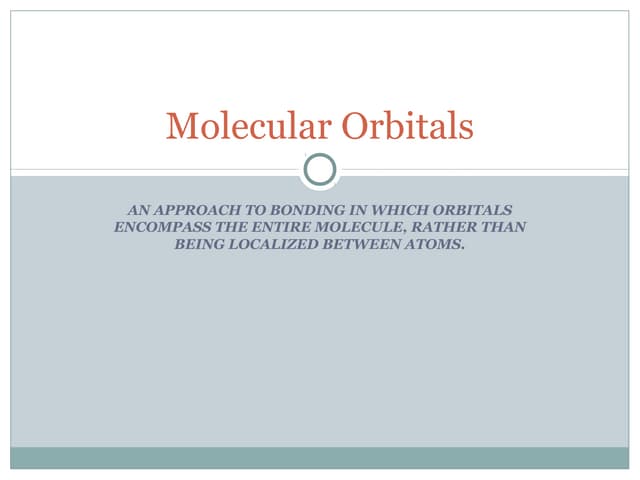 Molecular orbital diagram of N2 and O2 | PPTX