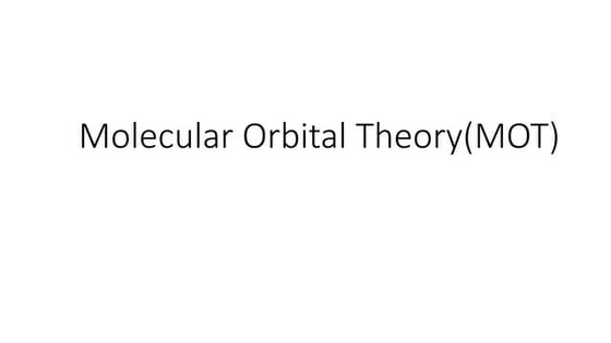 Molecular orbital diagram of N2 and O2 | PPT