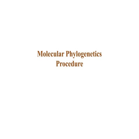 Molecular Phylogenetics_2-1.pptx........ | PPT