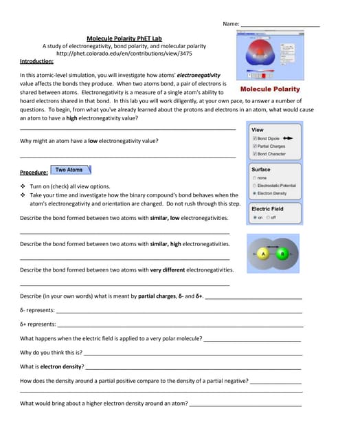 Polarity of molecules | PPTX