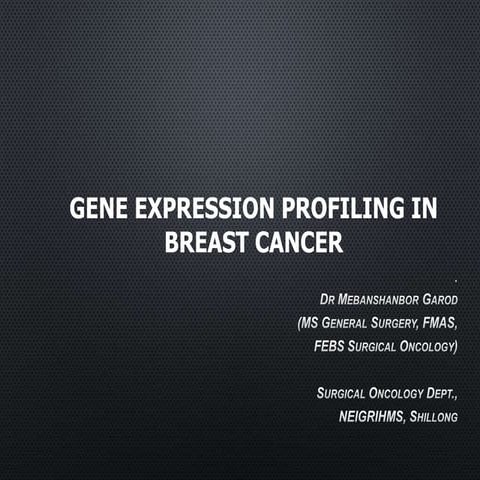 Molecular profiling in breast cancer | PPT