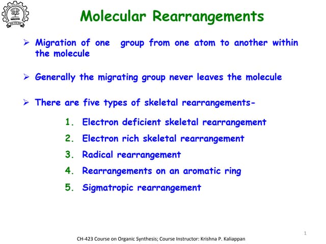 Sigmatropic rearrangement reactions (pericyclic reaction) | PPTX