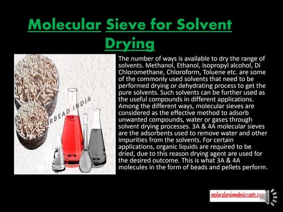 3A Molecular Sieves | PPTX | Chemistry | Science
