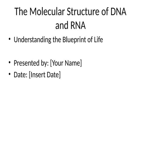 RNA as a genetic material | PPTX