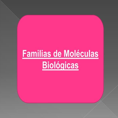 Moleculas biologicas | PPTX