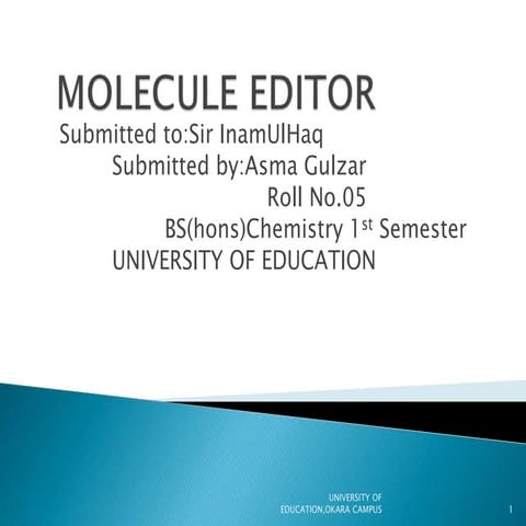 Molecule editor | PPTX