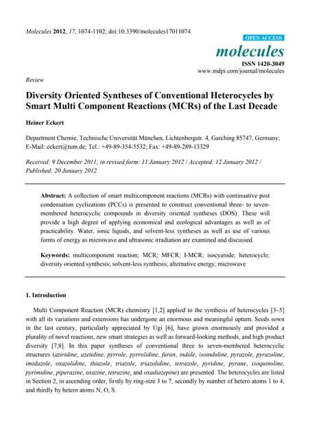 Simulation of Formaldehyde Production Process | DOCX | Chemistry | Science