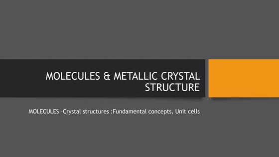 Crystal Structure, BCC ,FCC,HCP | PPTX