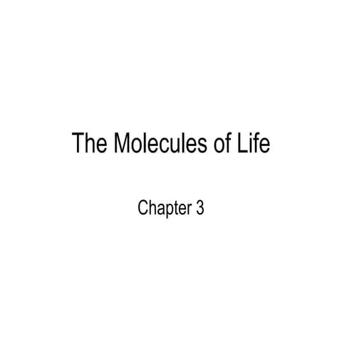 Molecules of life intro | PPT