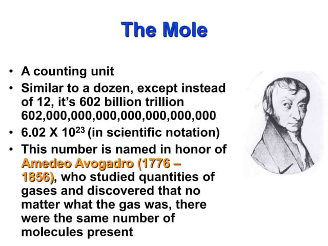 Mole Concept.pptx (Grade 9, second quarter) | PPTX