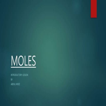 The mole concept | PPTX