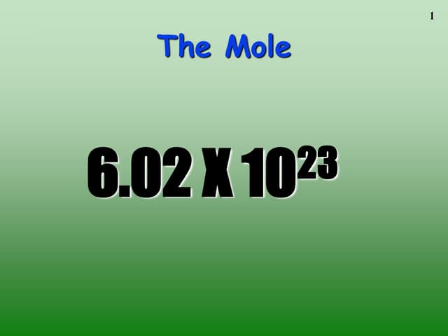 Mole Concept.pptx (Grade 9, second quarter) | PPTX